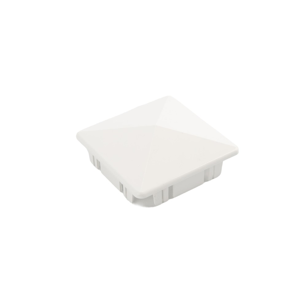 LMT 1078W 4" x 4" Internal Pyramid Vinyl Post Cap - White | Vinyl Fence ...