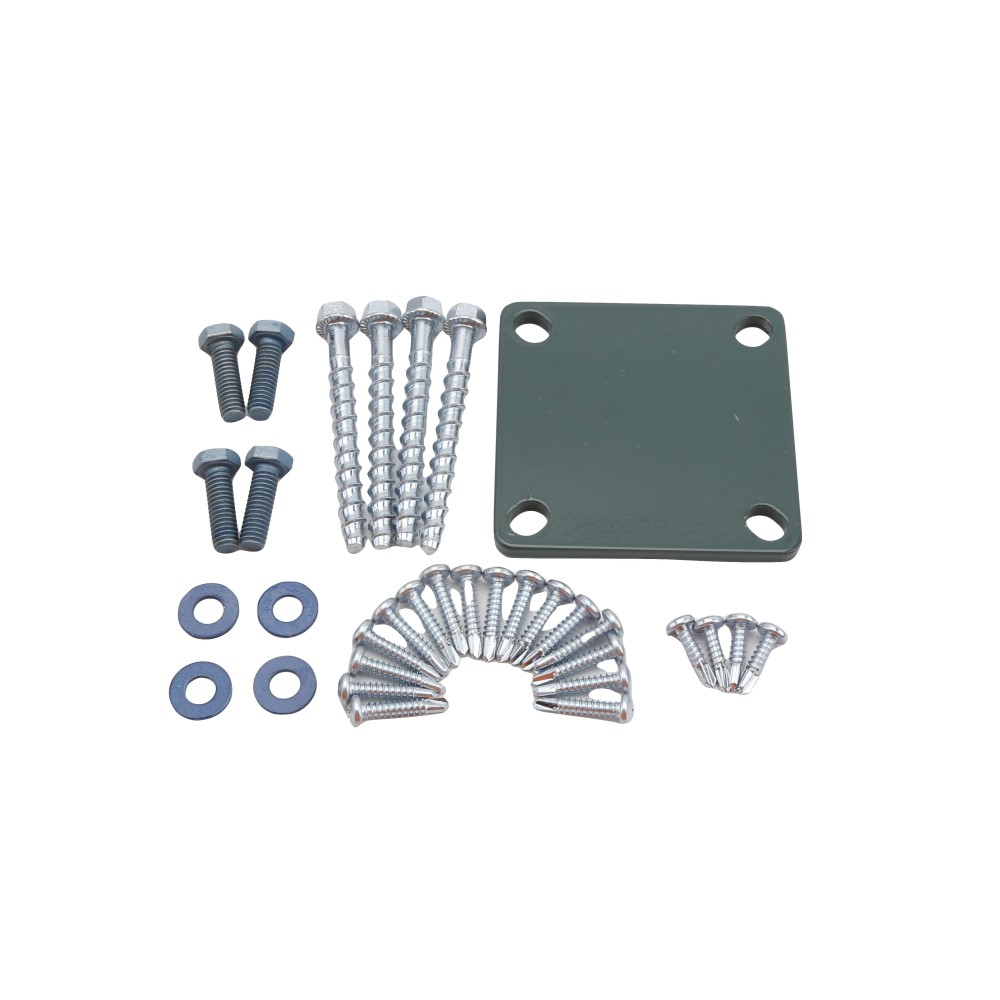 LMT Blu-Mount Concrete Surface Mounting Hardware Kit for 4" or 5" Vinyl ...