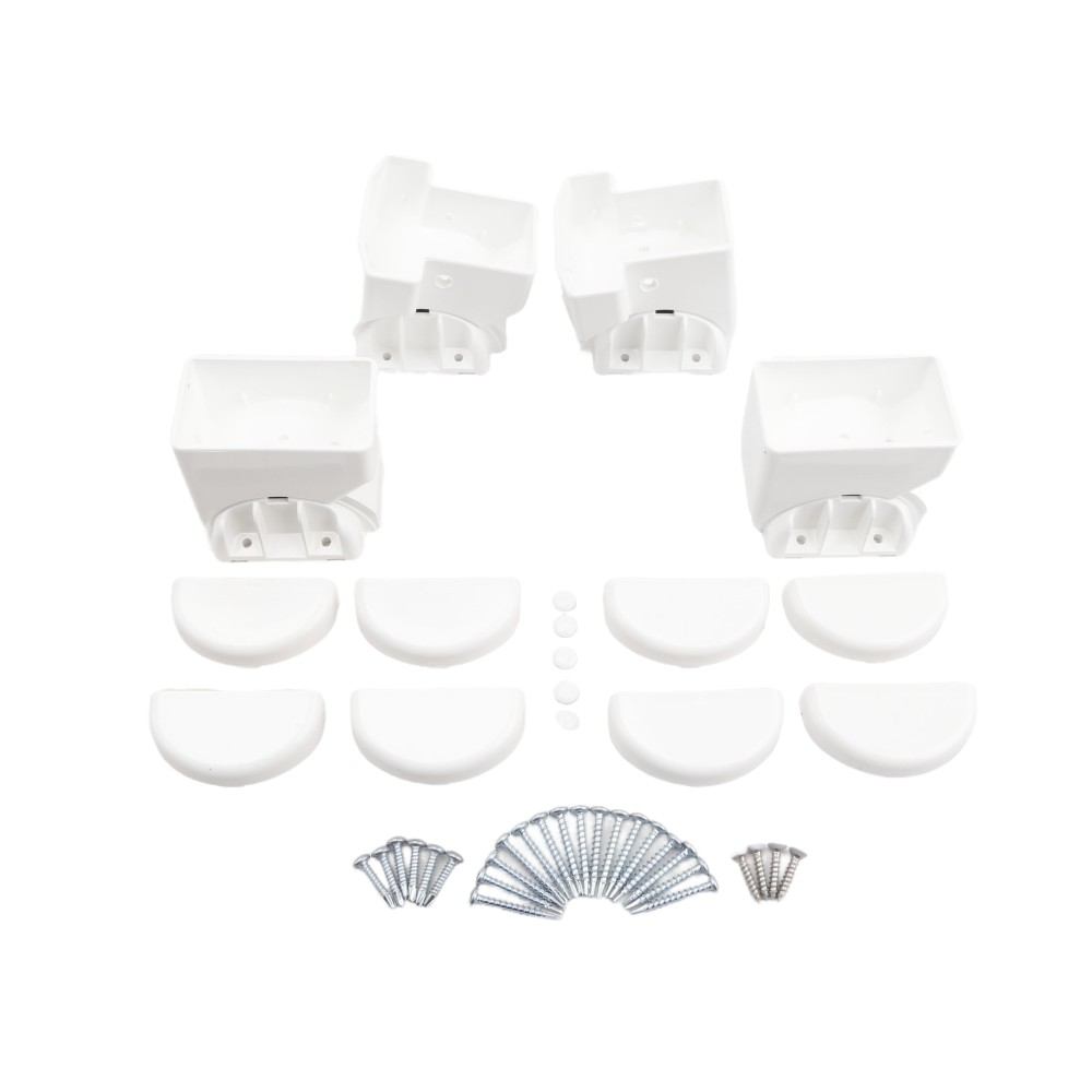 T-Rail Angle Wizard Vertical Stair Porch Vinyl Railing Bracket Kit ...