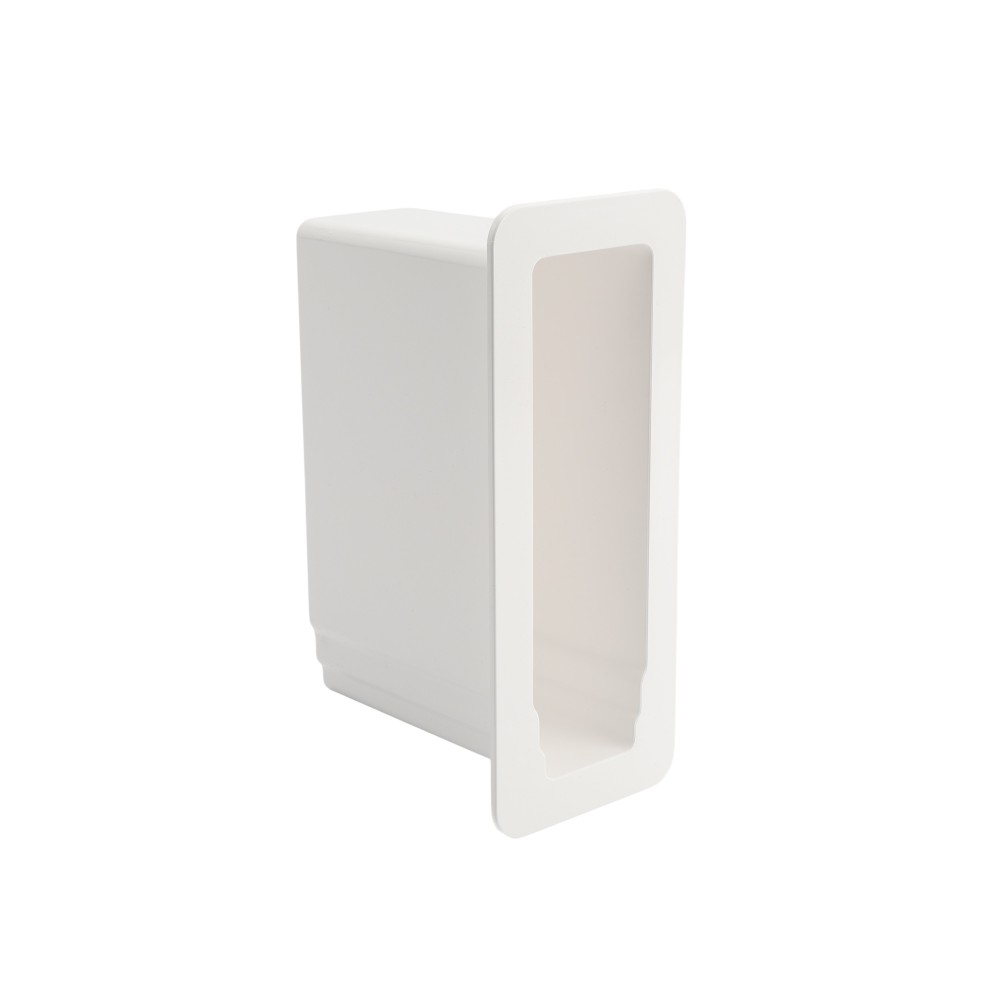 2" x 7" x 5" Privacy Panel Gate Socket (White) | Vinyl Fence Fittings