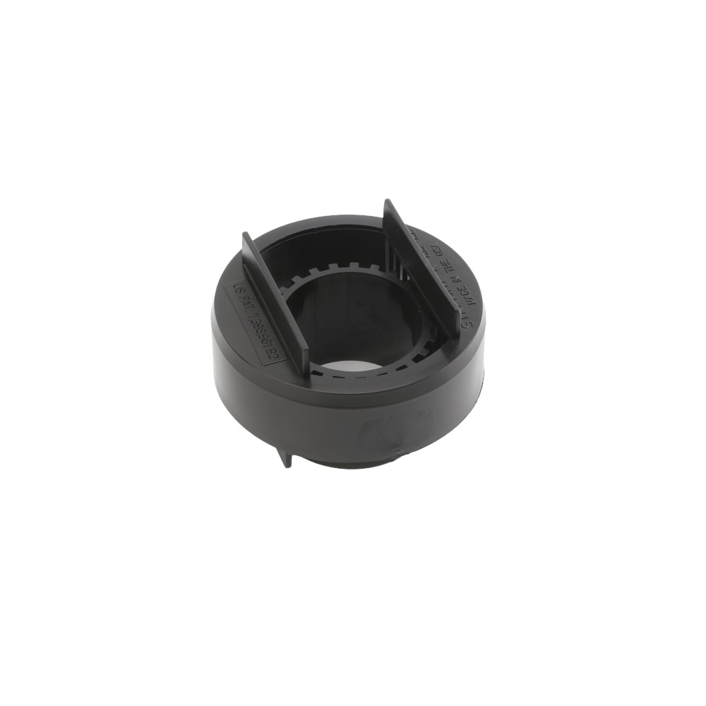 4" Adjustable 2-Piece Post Socket Adjustable Vinyl Fence Donut Post ...