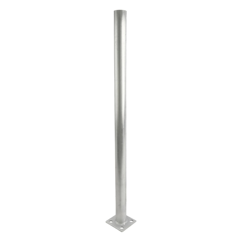Vinyl Fence Heavy Duty Surface Mounting Post 2" [1 7/8" OD] Round Post ...