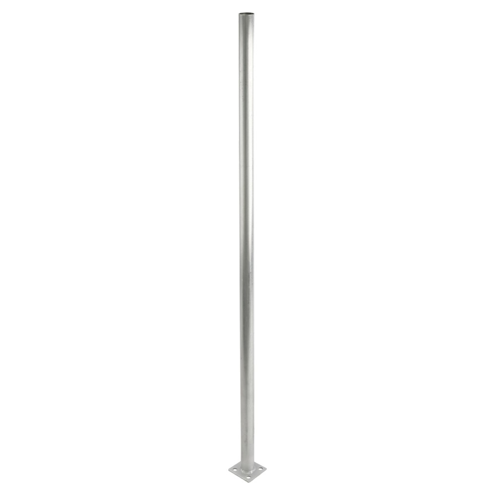 Vinyl Fence Heavy Duty Surface Mounting Post 2" [1 7/8" OD] Round Post ...