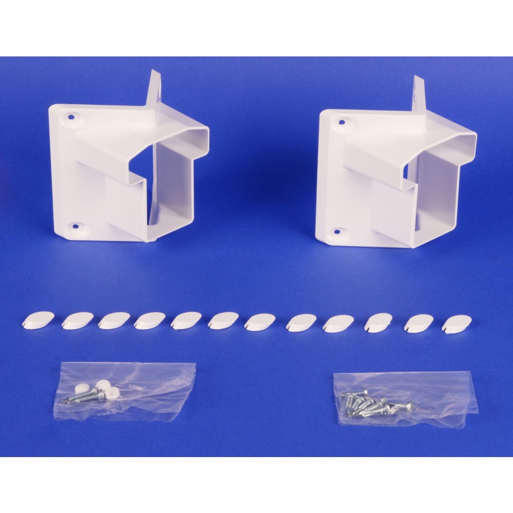 LMT 1387-KHAKI 45 Degree T-Rail Handrail Vinyl Bracket Kit For Vinyl ...