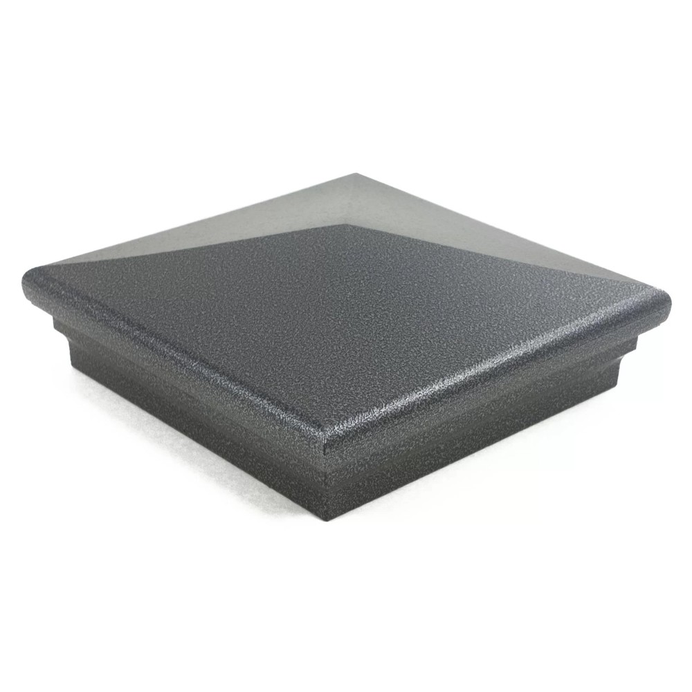 4" x 4" Neptune Style Vinyl Post Cap - Antique Gray | Vinyl Fence Fittings