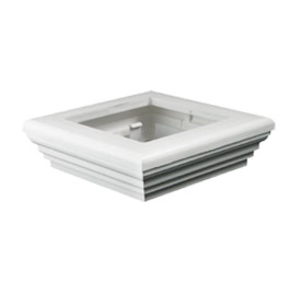 LMT A-44PT-WHITE 4" Sq New England Vinyl Post Trim - White | Vinyl ...
