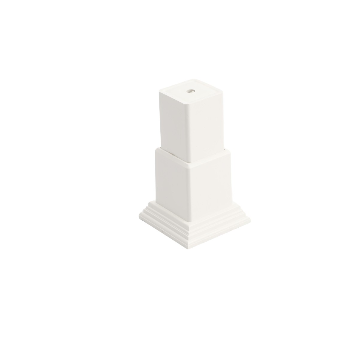 LMT 1254-WHITE 2-Piece Adjustable Foot Block Kit For Vinyl Railing (2 ...