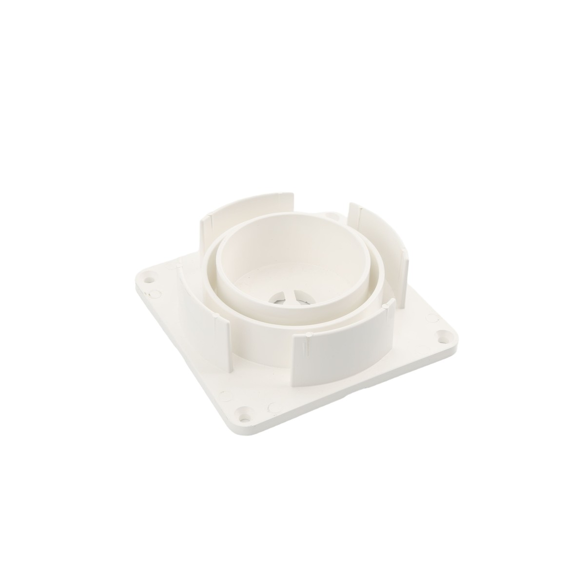 LMT 5" Sq. Vinyl Porch Post Mounting Plate For Vinyl Railing Deck Posts ...