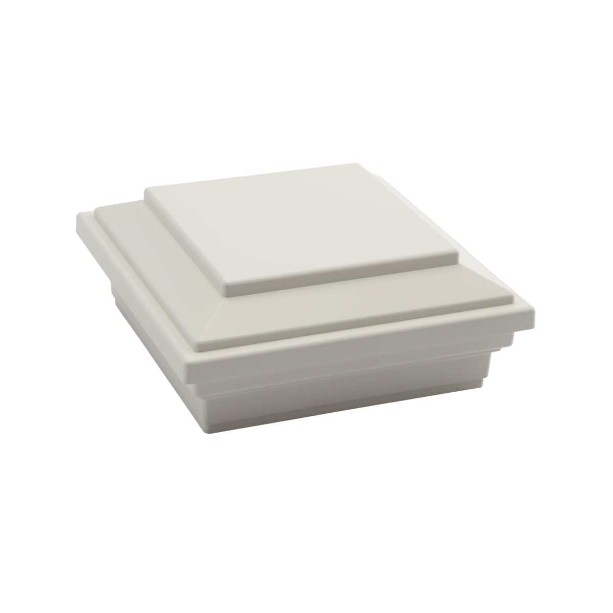 4 1/2" x 4 1/2" Sq. Trex Classic Off-White Vinyl Flat Top New England ...