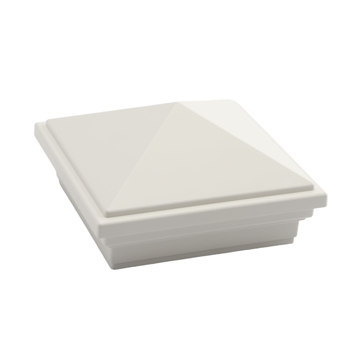 4 1/2" x 4 1/2" Sq. Trex Classic Off-White Pyramid Top New England ...