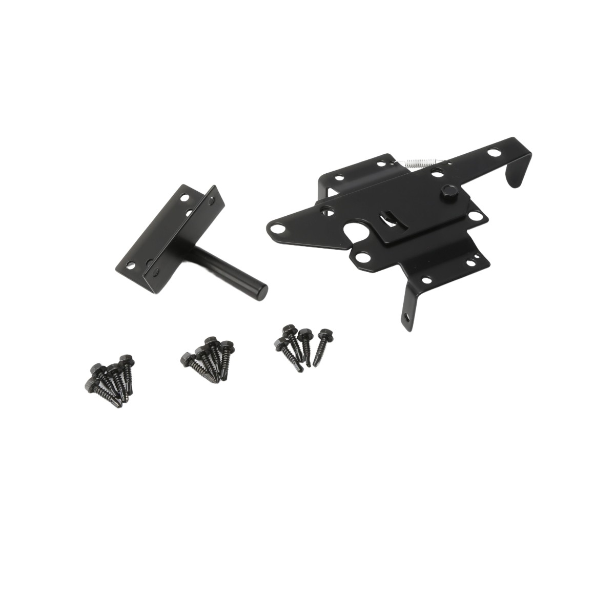 Stainless Steel Dual-Sided Lockable Vinyl Fence Gate Latch (Black ...