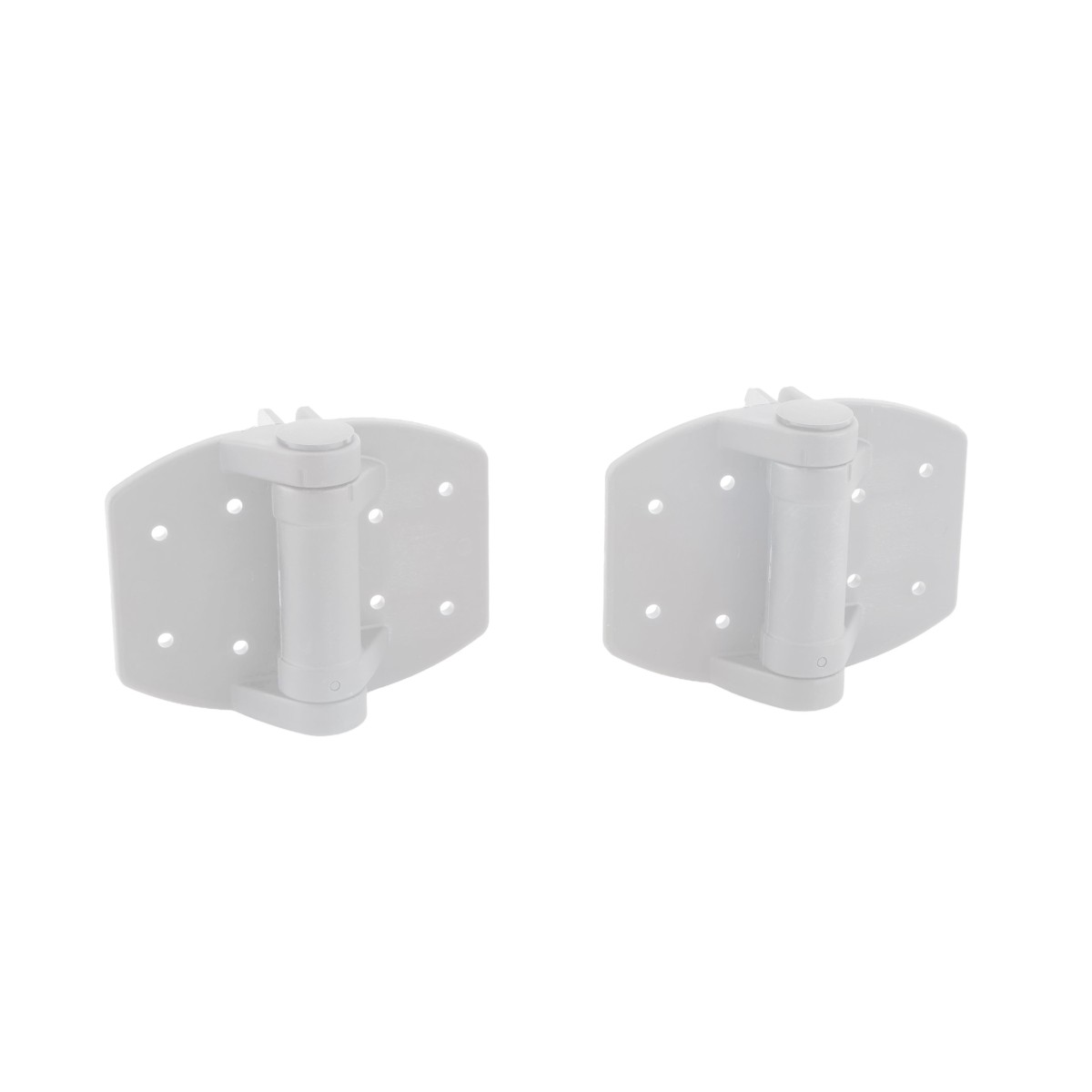 LMT Nylon Spring Loaded Gate Hinges (White) | Vinyl Fence Fittings