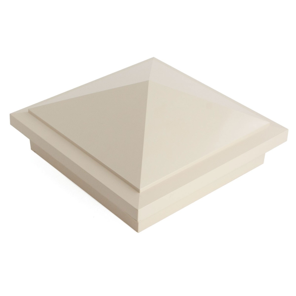 5X5 Haven Style Vinyl Post Cap for Vinyl Fence and Railing (Beige ...
