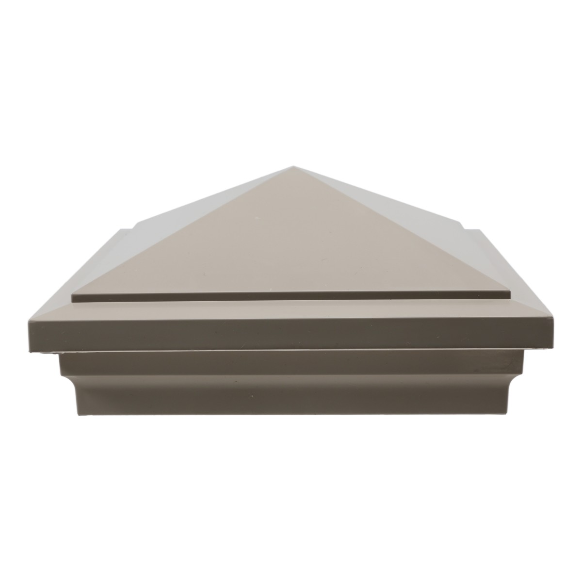 6X6 Haven Style Vinyl Post Cap for Vinyl Fence and Railing (Khaki ...