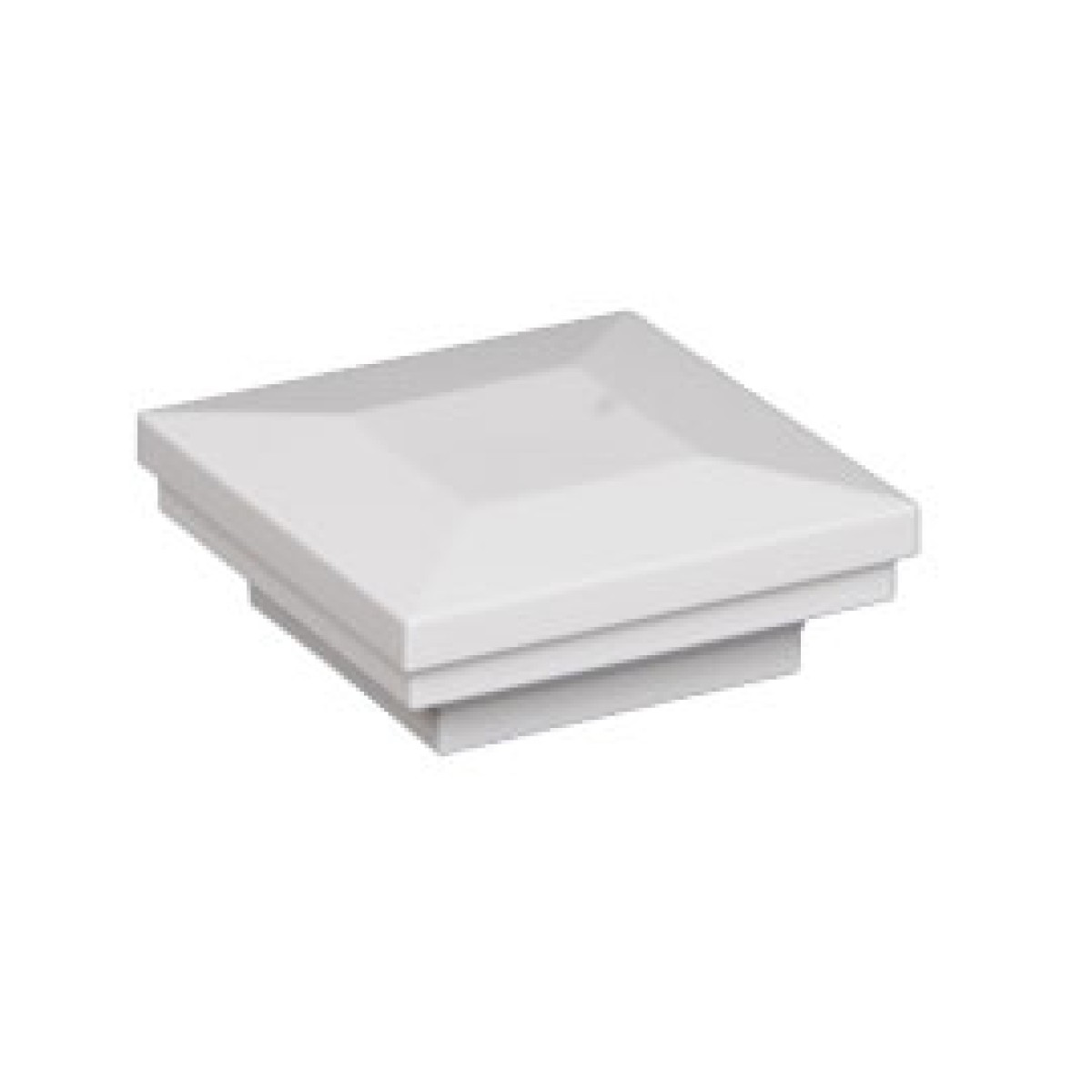 3" x 3" Sq. Ornamental Vinyl Post Cap - 1742B - Black | Vinyl Fence ...