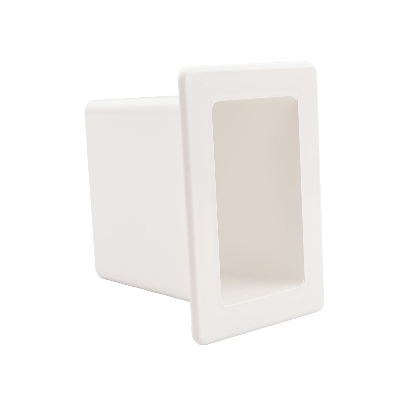 2" x 3 1/2" x 4" Pocket Rail Vinyl Fence Gate Socket (White) - LMT 1128 ...