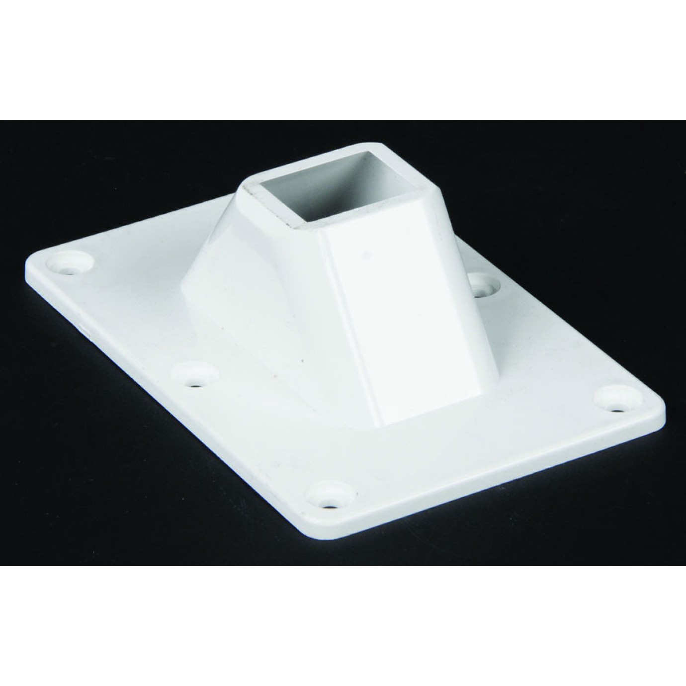 LMT 1534-WHITE 2" x 3 1/2" Stair Bracket For Vinyl Railing (Internal ...