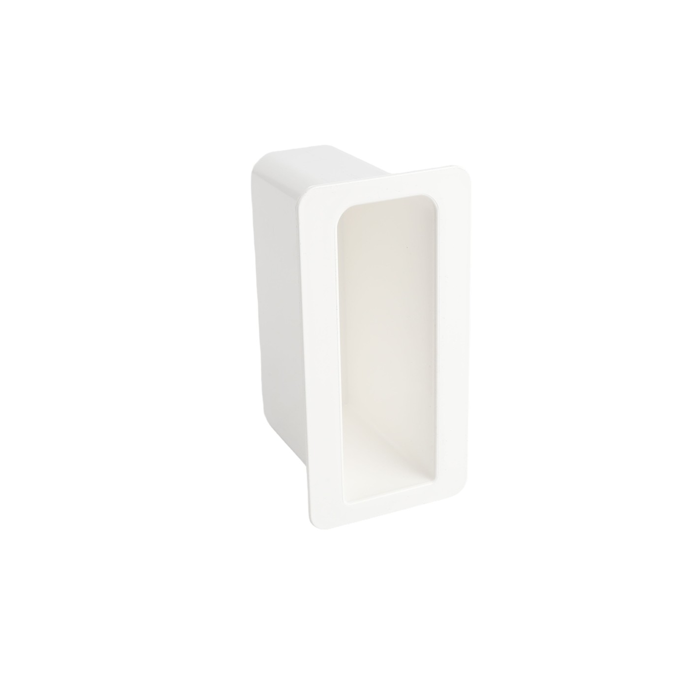 1 3/4" x 5 1/2" x 4" Pocket Rail Vinyl Fence Gate Socket (White) - LMT ...
