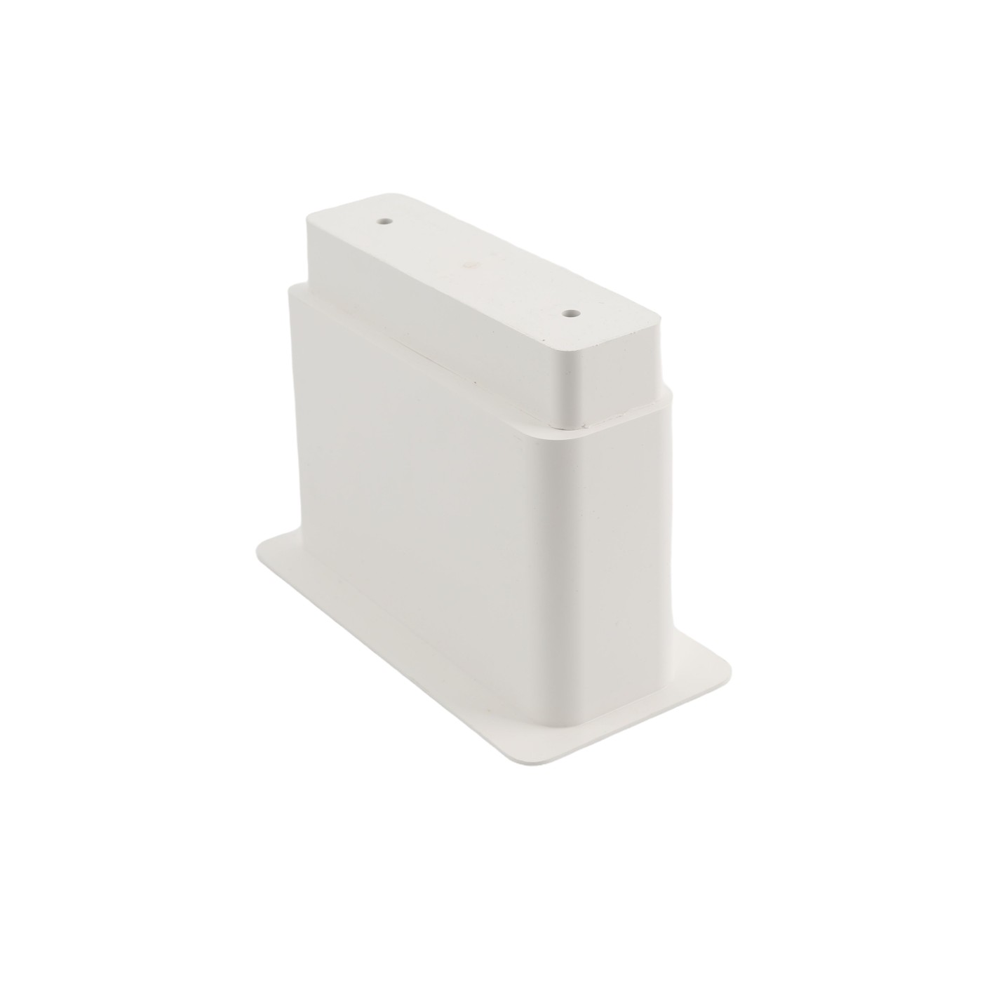 1 3/4" x 5 1/2" x 5" Pocket Rail Vinyl Fence Gate Socket (White) - LMT ...