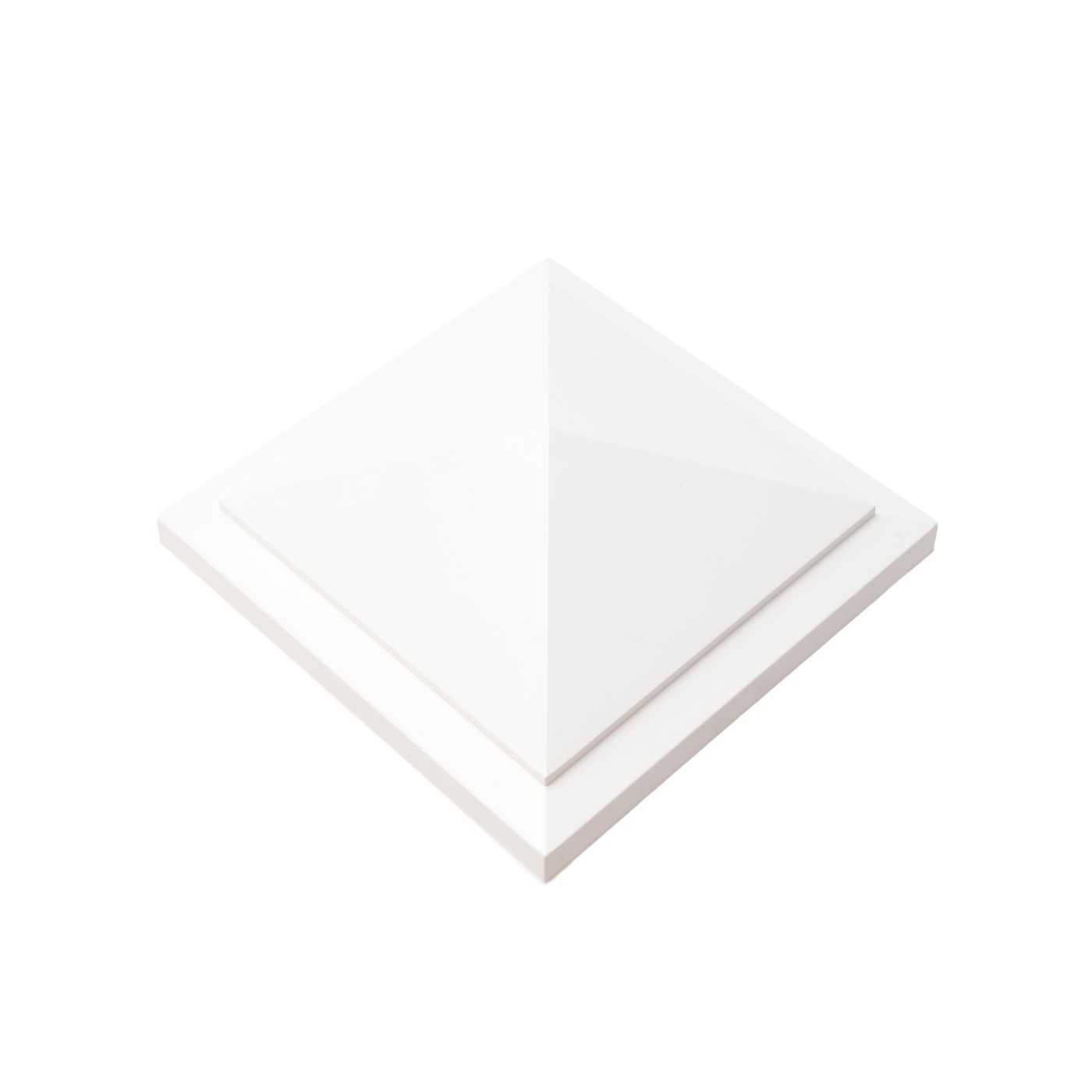 4.5" sq Haven Style Vinyl Post Cap for Vinyl Fence and Railing (White ...