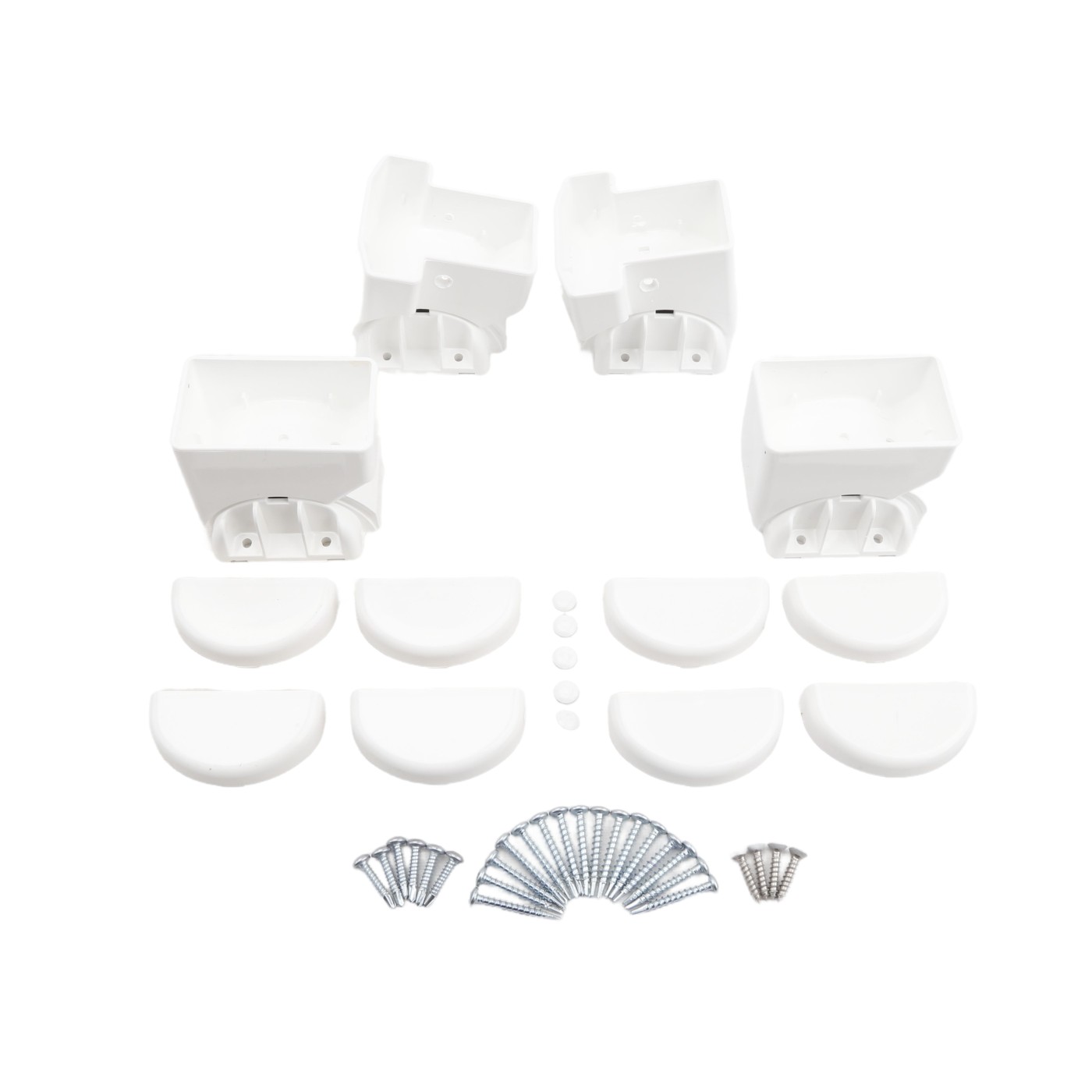 T-Rail Angle Wizard Vertical Stair Porch Vinyl Railing Bracket Kit ...