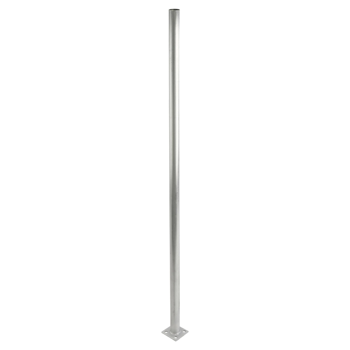 Vinyl Fence Heavy Duty Surface Mounting Post 2" [1 7/8" OD] Round Post ...
