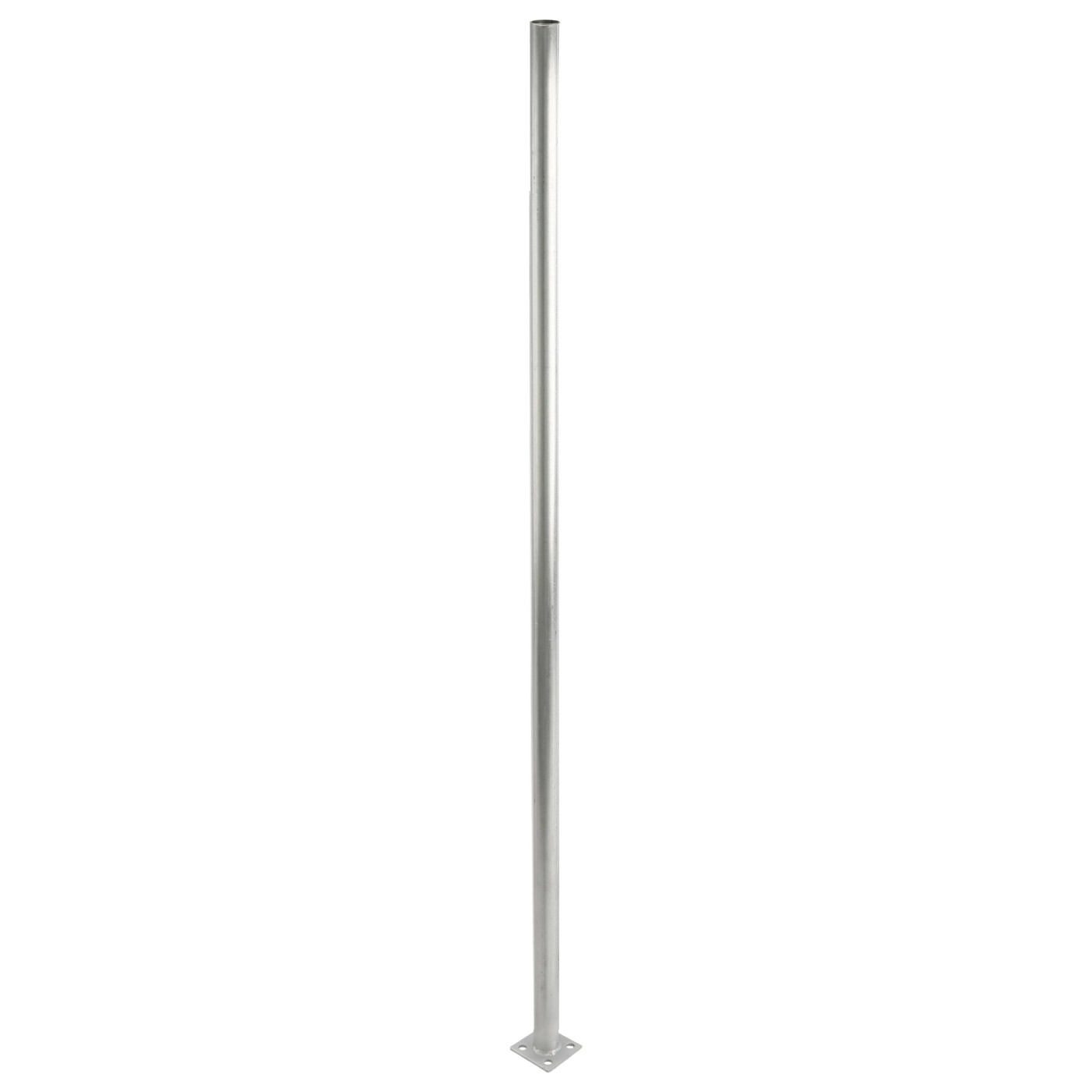 Vinyl Fence Heavy Duty Surface Mounting Post 2" [1 7/8" OD] Round Post ...