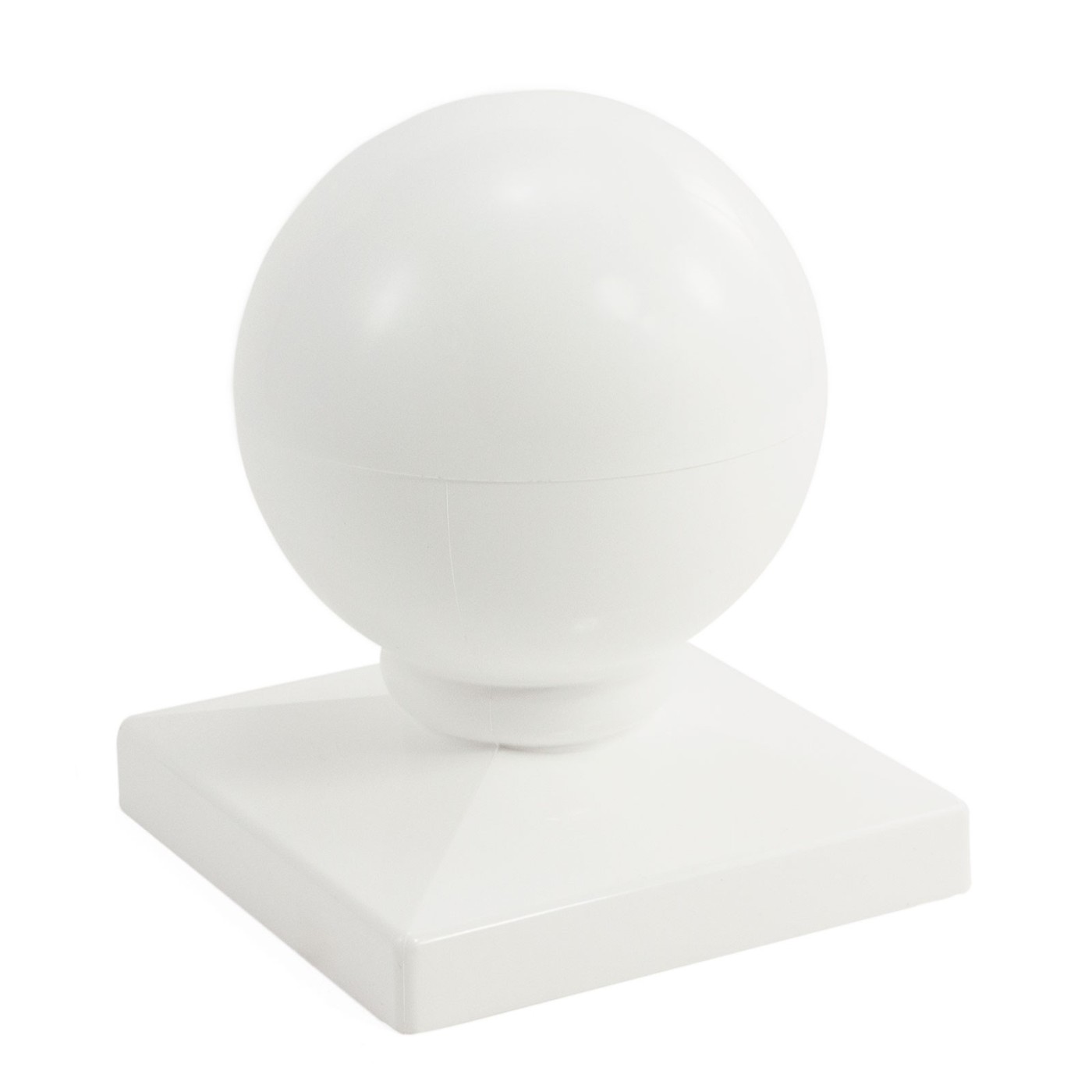 LMT 1119KK 5" x 5" Dome Ball Vinyl Post Cap - Khaki | Vinyl Fence Fittings