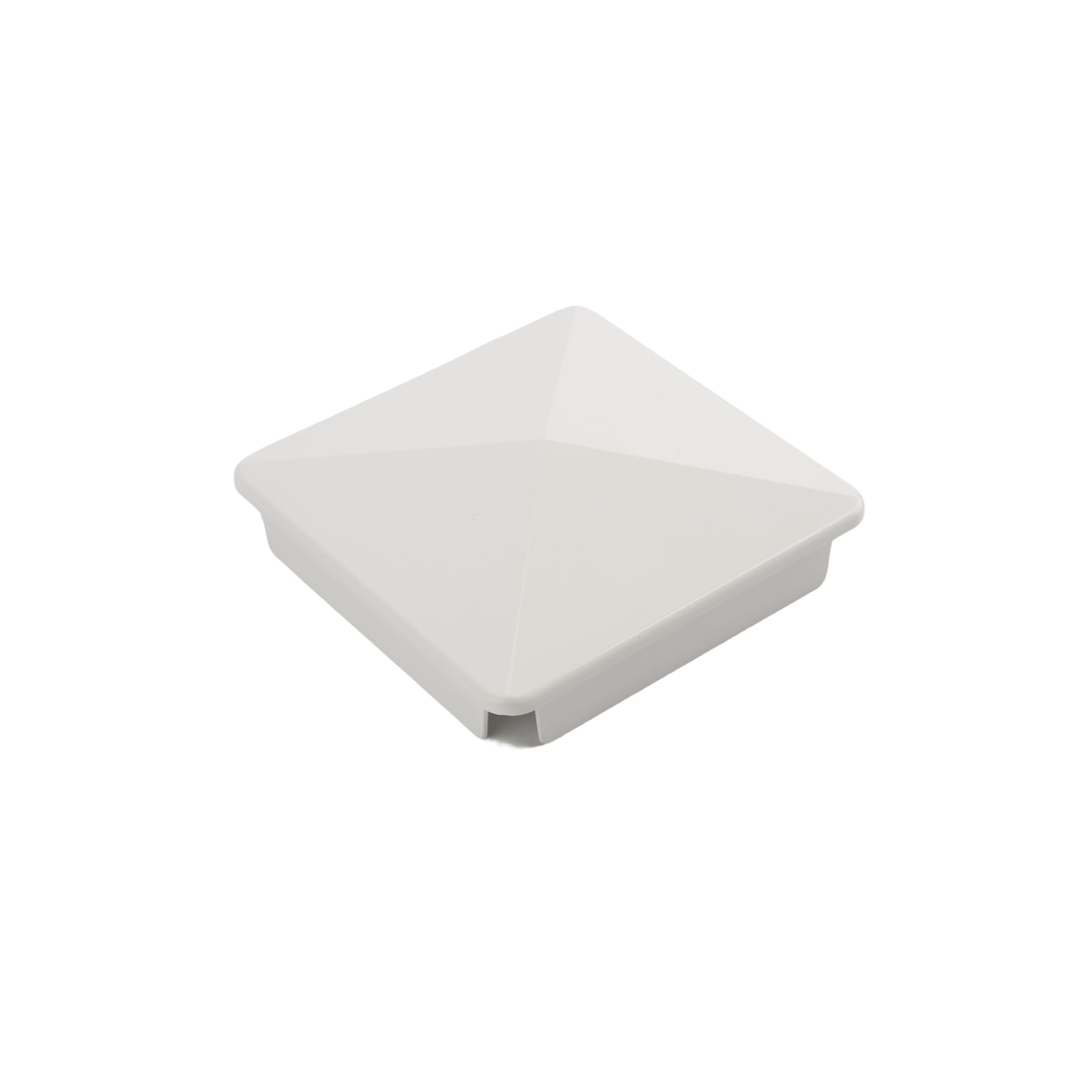 LMT 1079W 5" x 5" Internal Pyramid Vinyl Post Cap (4.700" Inside ...