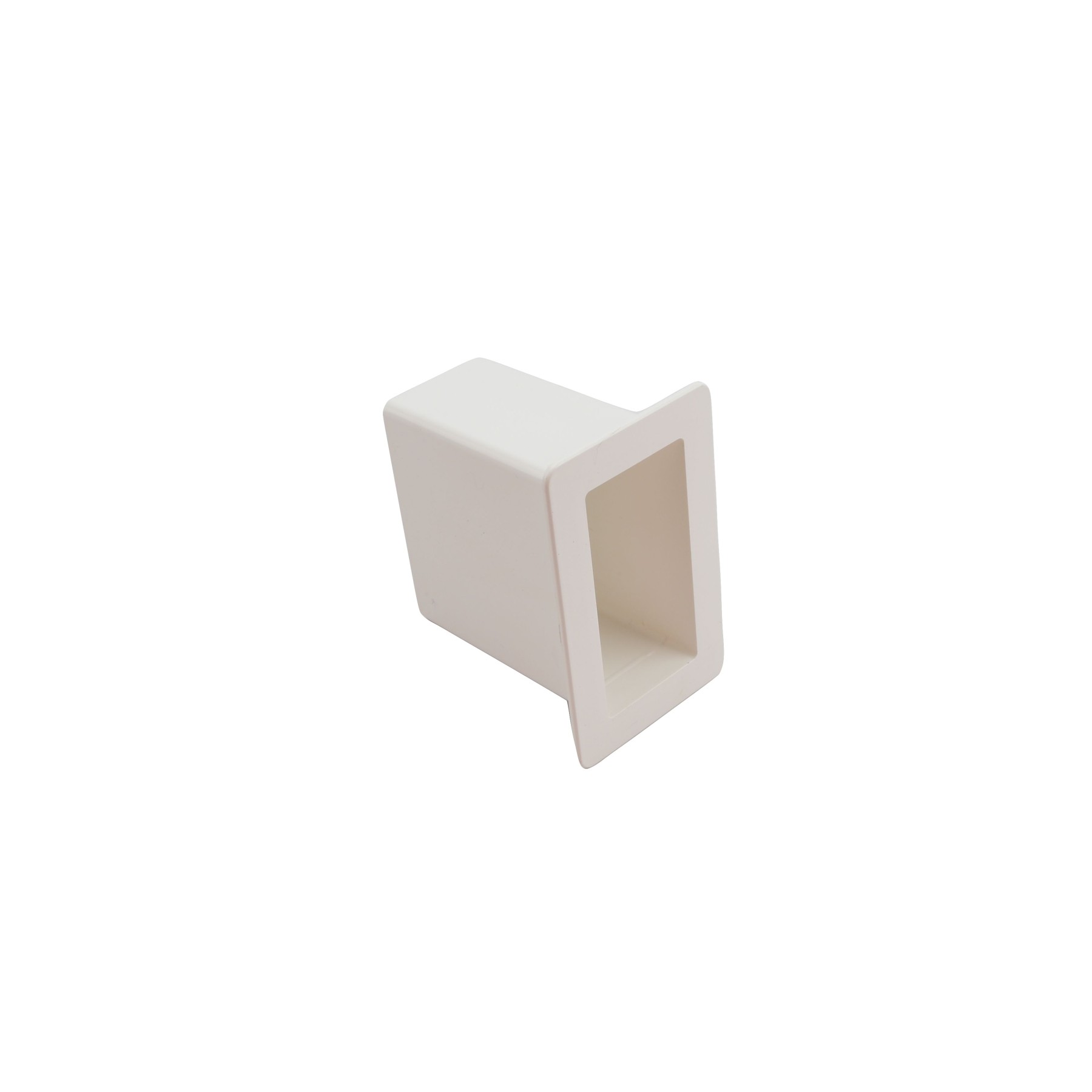 1 3/4" x 3 1/2" x 4" Pocket Rail Vinyl Fence Gate Socket (White) - LMT ...