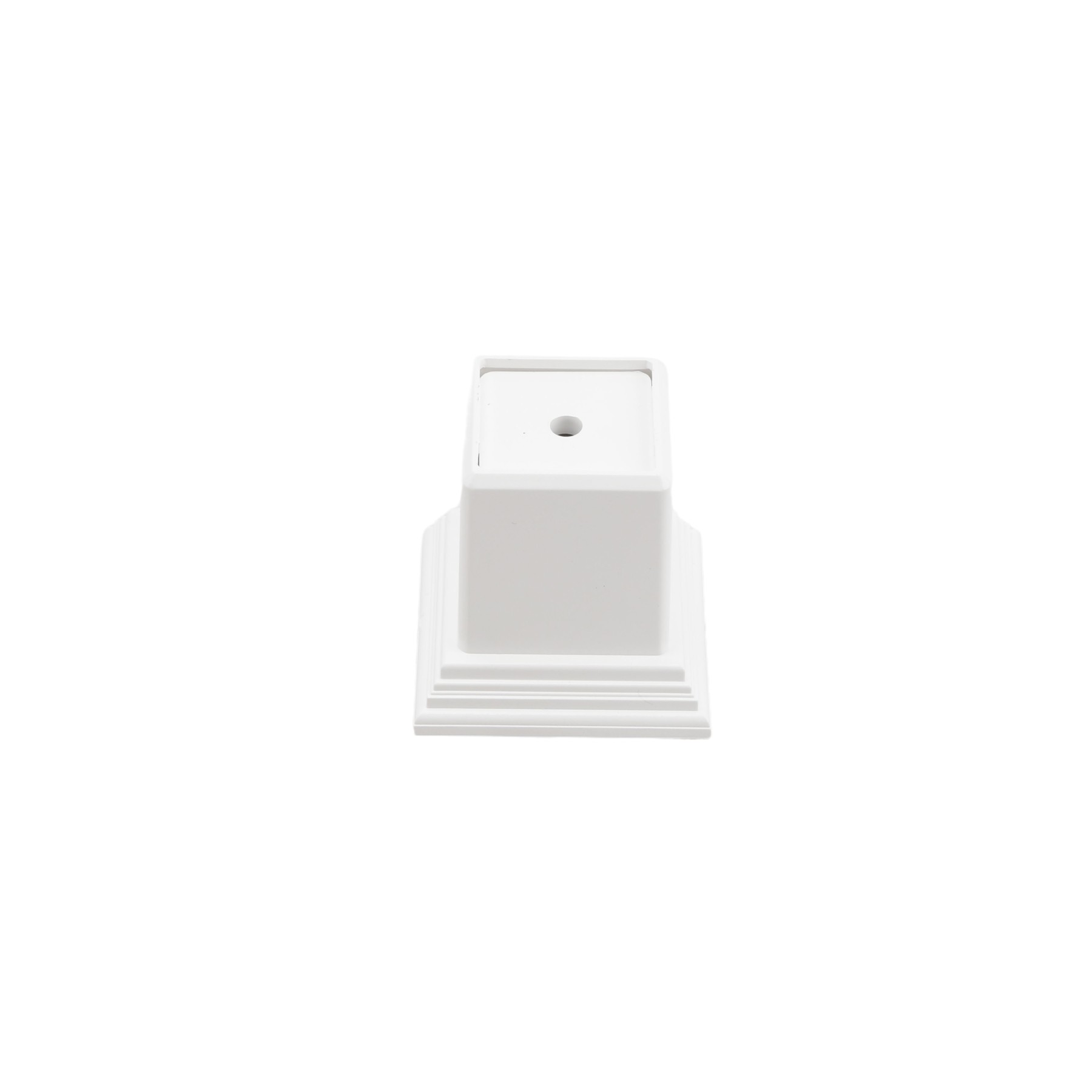 LMT 1254-WHITE 2 Piece Vinyl Railing Foot Block Kit Adjustable Gap For ...