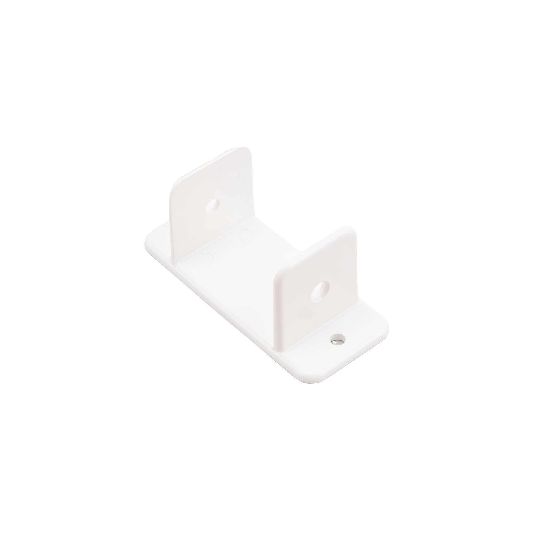 LMT 1374-WHITE 2" Square Vinyl Rail Pergola Rafter Cleat Clip - White ...