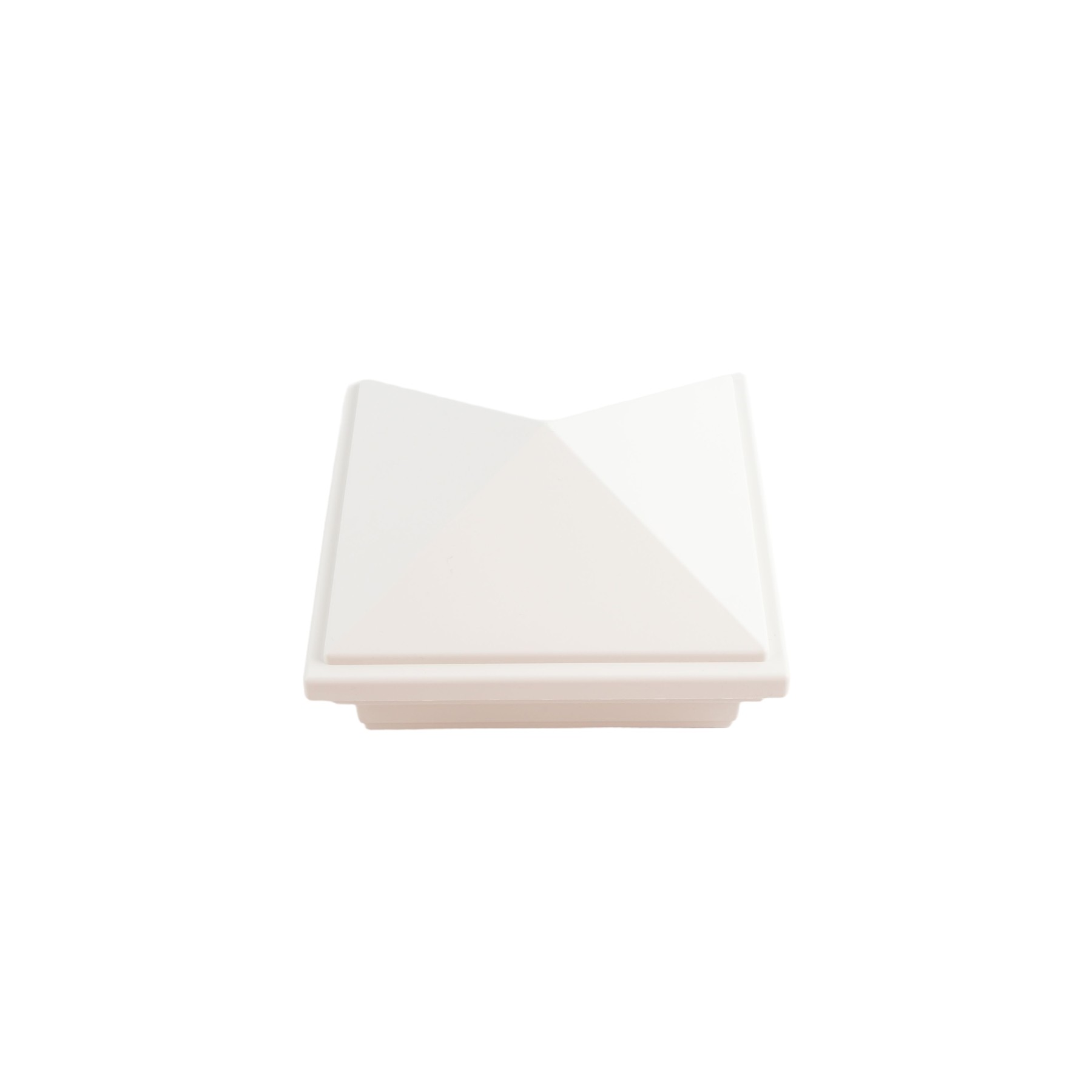 4 1/2" x 4 1/2" Sq. Trex® Classic White Pyramid Top New England Vinyl ...