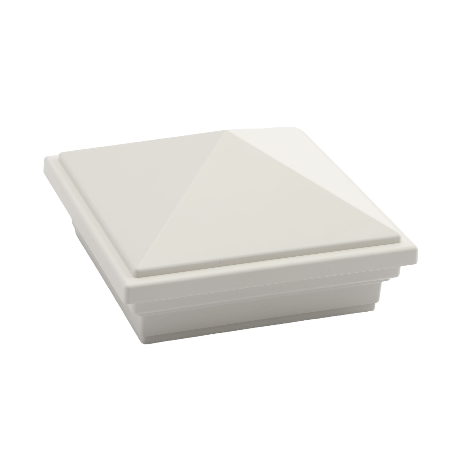 4 1/2" x 4 1/2" Sq. Trex Classic Off-White Pyramid Top New England ...