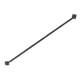 Black Aluminum Adjustable Anti-Sag Gate Brace Kit For Vinyl, Wood, and ...