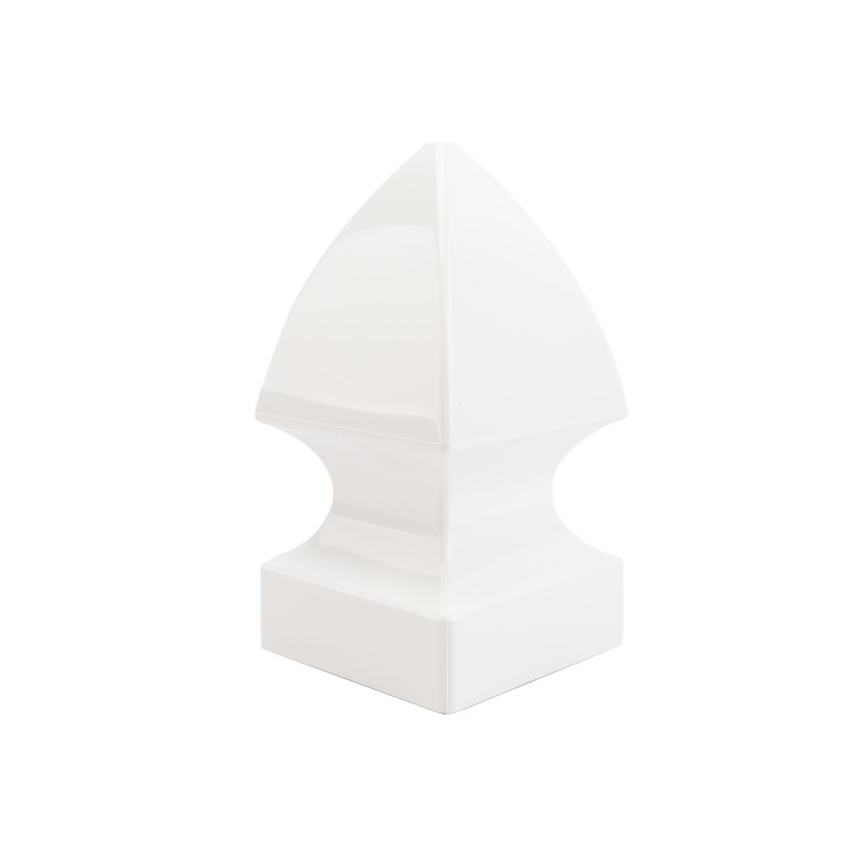 LMT 1005W 4" x 4" Gothic Vinyl Post Cap - White | Vinyl Fence Fittings