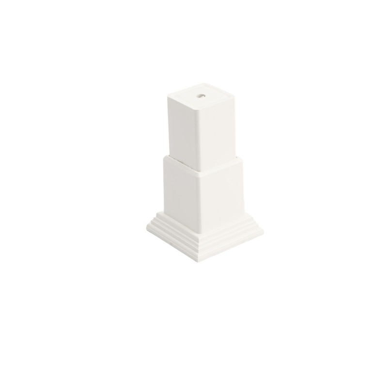 LMT 1254-WHITE 2-Piece Adjustable Foot Block Kit For Vinyl Railing (2 ...