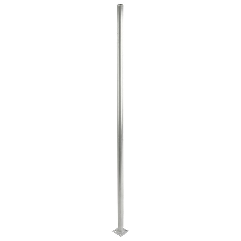 Vinyl Fence Heavy Duty Surface Mounting Post 2" [1 7/8" OD] Round Post ...