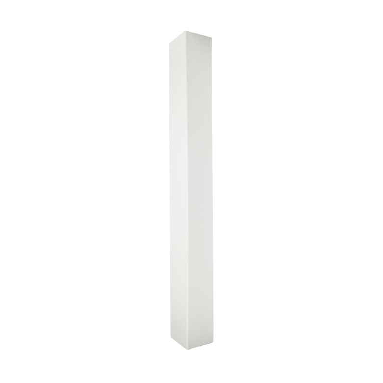 White Universal Vinyl Railing Post Sleeve 4" x 4" x 48" High - Made in ...
