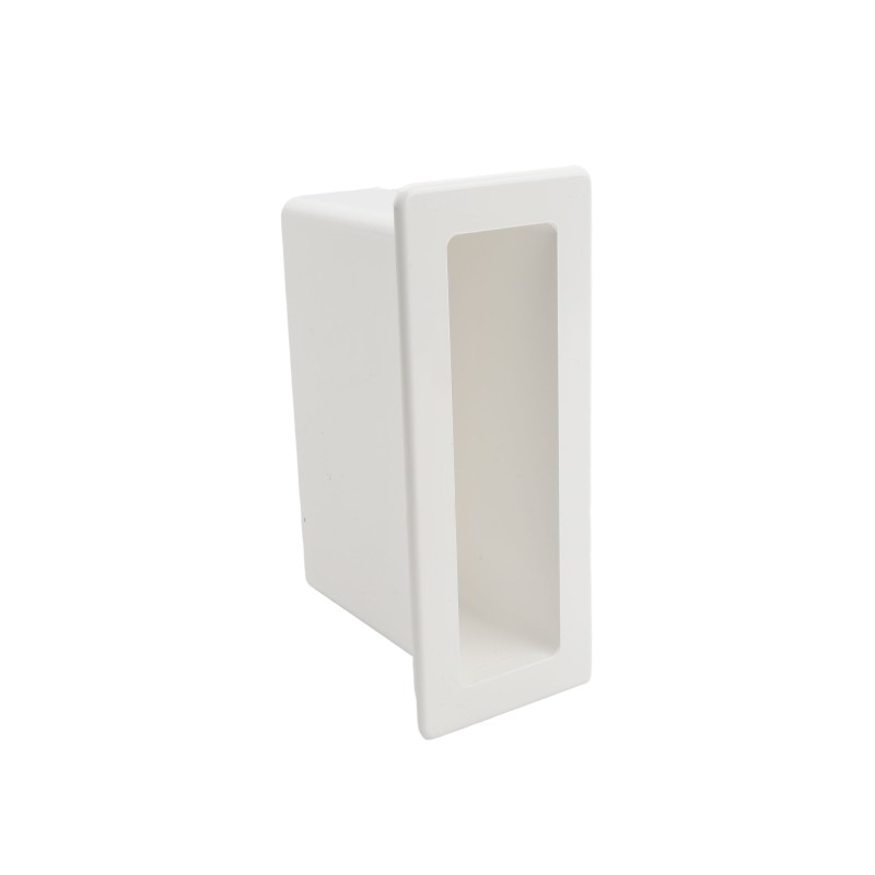 1 1/2" x 5 1/2" x 4" Pocket Rail Vinyl Fence Gate Socket (White) - LMT ...