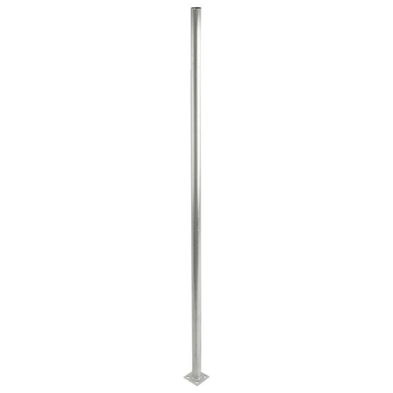 Vinyl Fence Heavy Duty Surface Mounting Post 2" [1 7/8" OD] Round Post ...