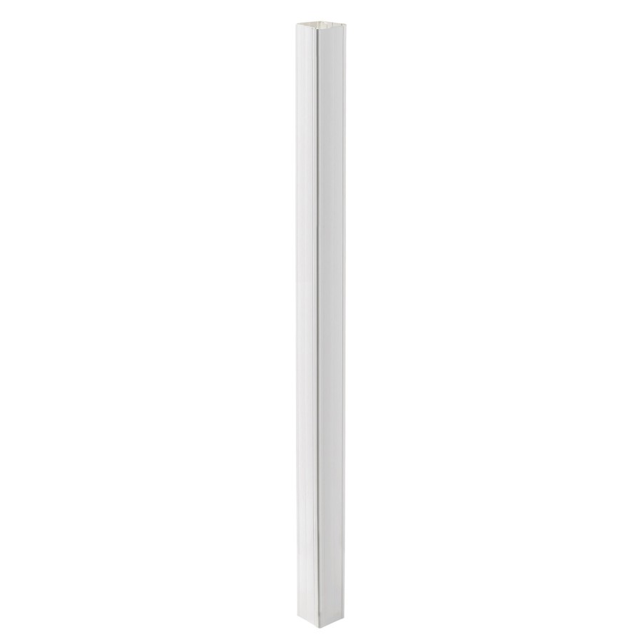 4" x 4" x 96" White Vinyl Porch Post Wrap for Wood Posts (Adjustable 3 ...