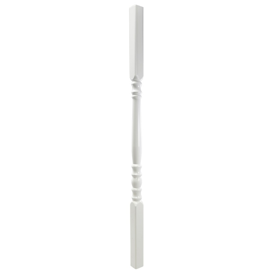 LMT 1 1/2" Sq x 36 1/2" Traditional Baluster Thermoformed Vinyl Spindle ...