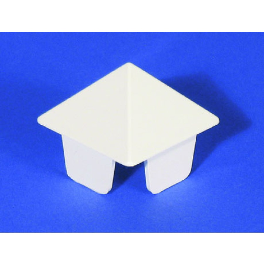 LMT 1 3/8" x 1 3/8" Thin Wall Sharp Vinyl Picket Cap for Vinyl Fence ...