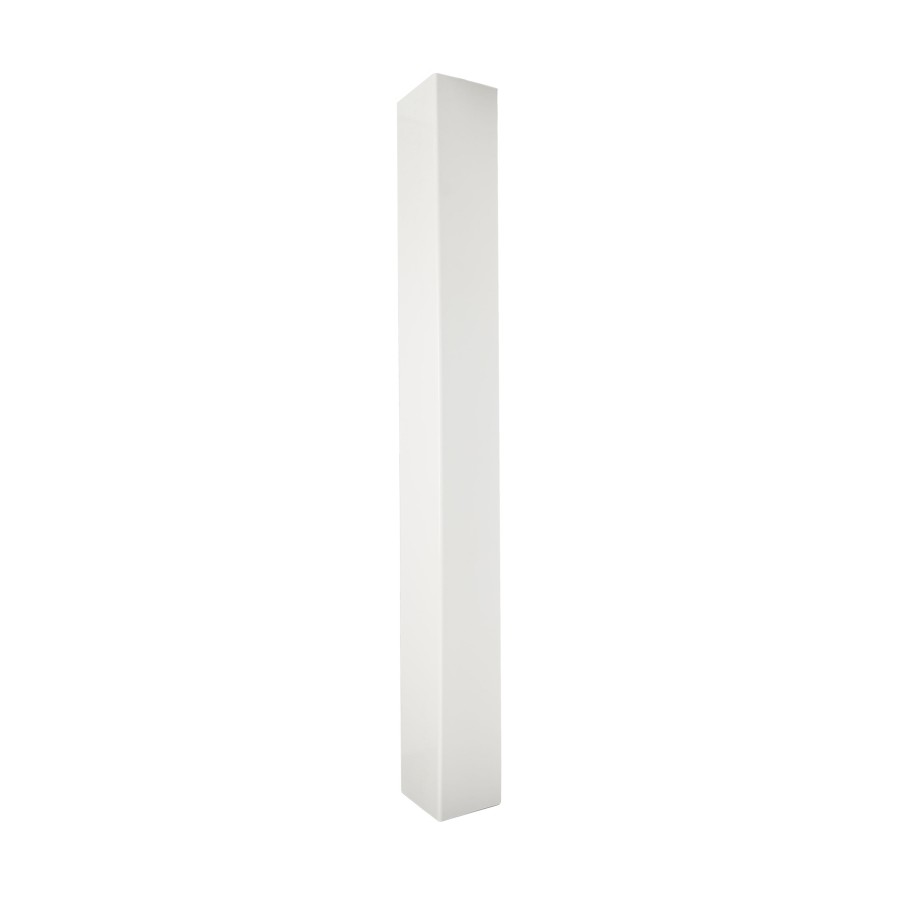 White Universal Vinyl Railing Post Sleeve 4" x 4" x 48" High - Made in ...