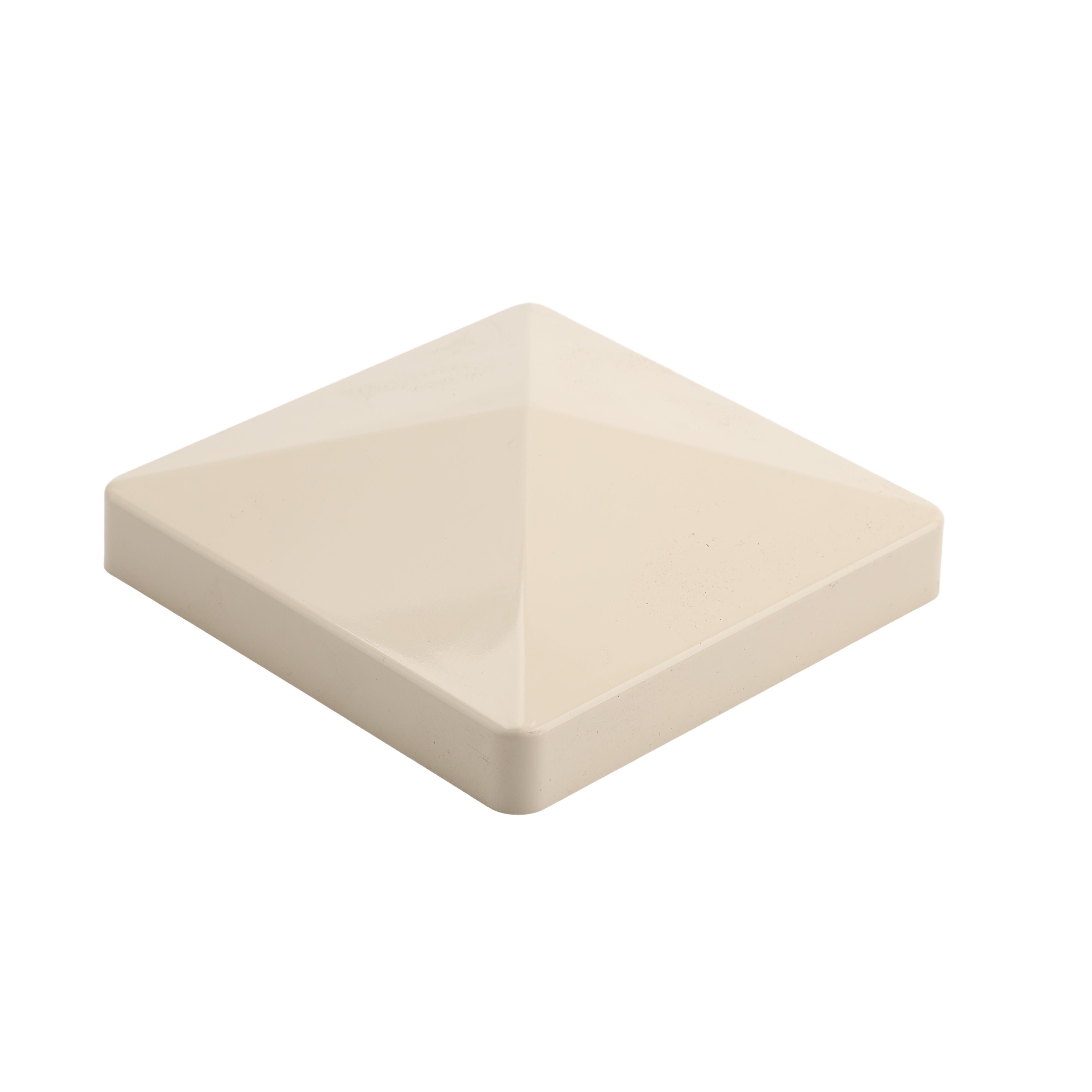 LMT 1003KT 4" x 4" Flat Vinyl Post Cap - Beige | Vinyl Fence Fittings
