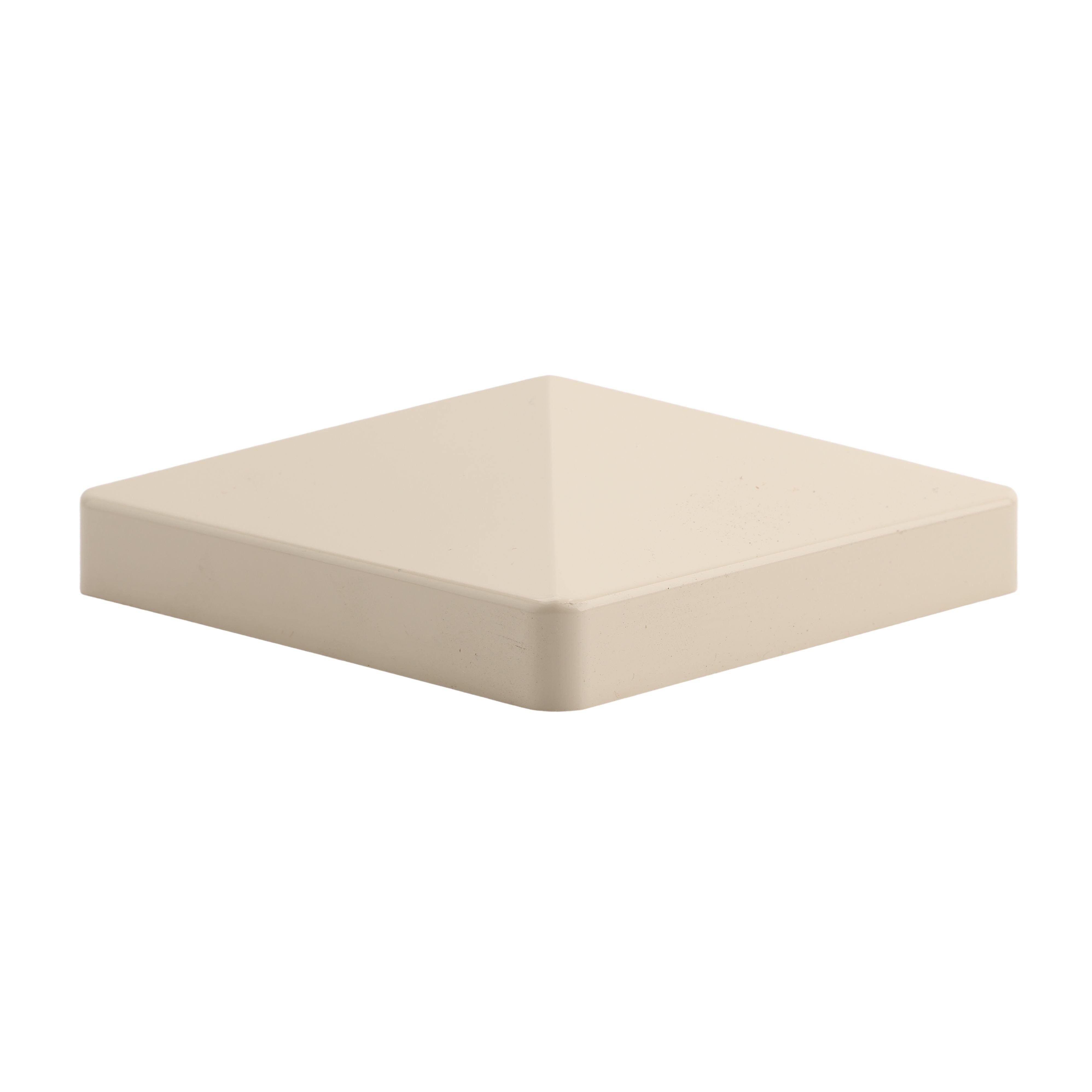 LMT 1003KT 4" x 4" Flat Vinyl Post Cap - Beige | Vinyl Fence Fittings