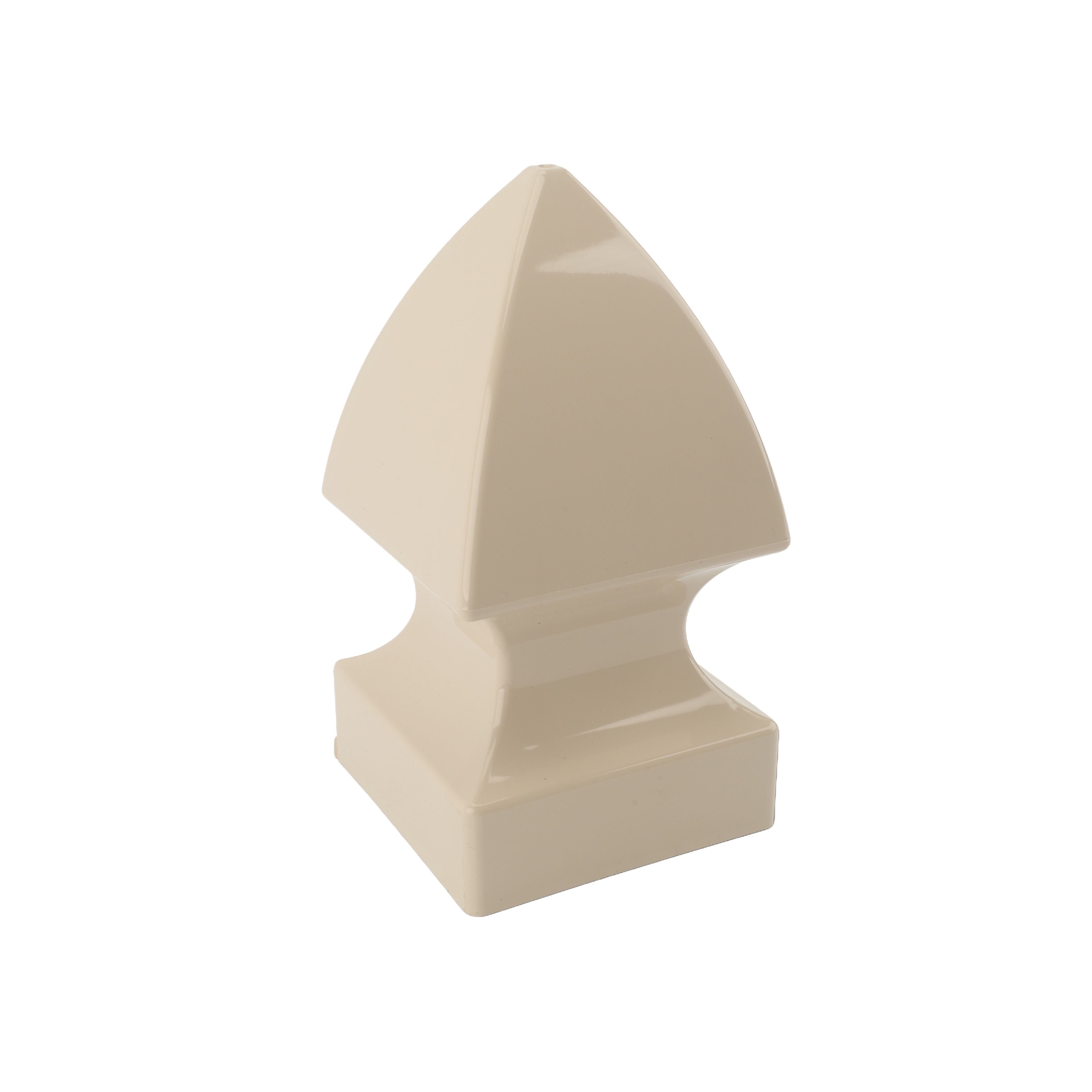 LMT 1005NA 4" x 4" Gothic Vinyl Post Cap - Almond | Vinyl Fence Fittings