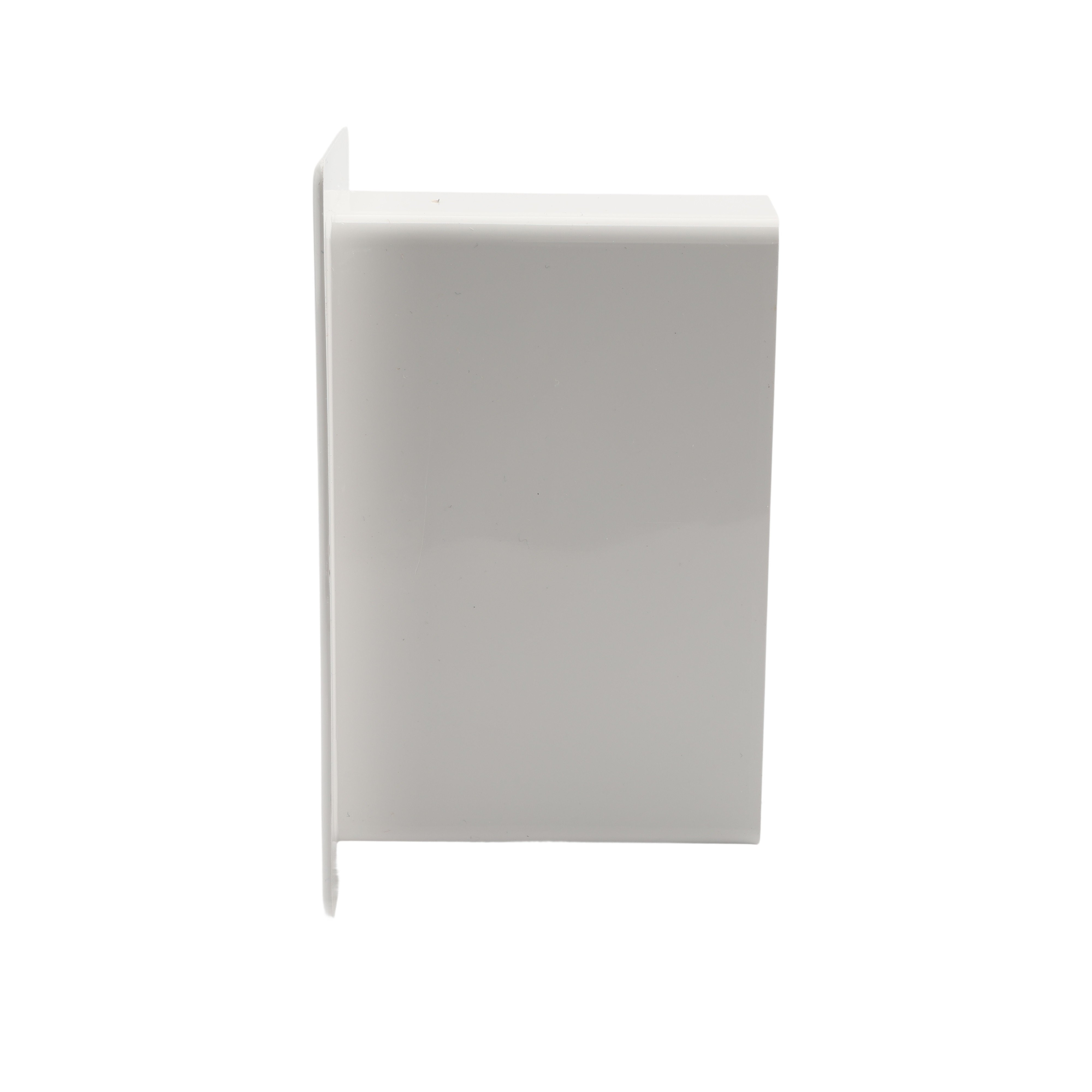 1 1/2" x 5 1/2" x 4" Pocket Rail Vinyl Fence Gate Socket (White) - LMT ...