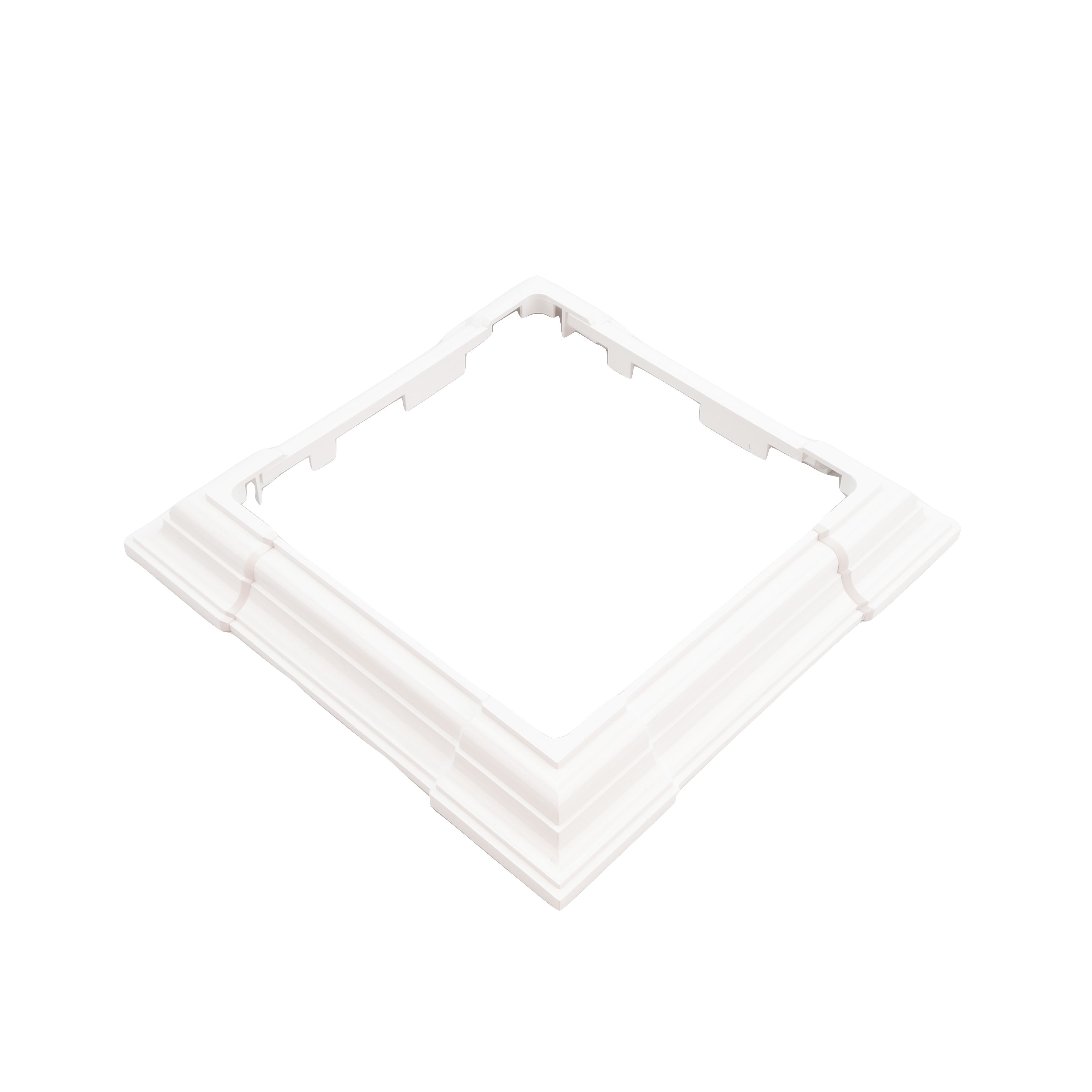 LMT Adjustable (Fits 3" Sq. to 6 1/2" Sq.) 4-Piece Vinyl Post trim for ...